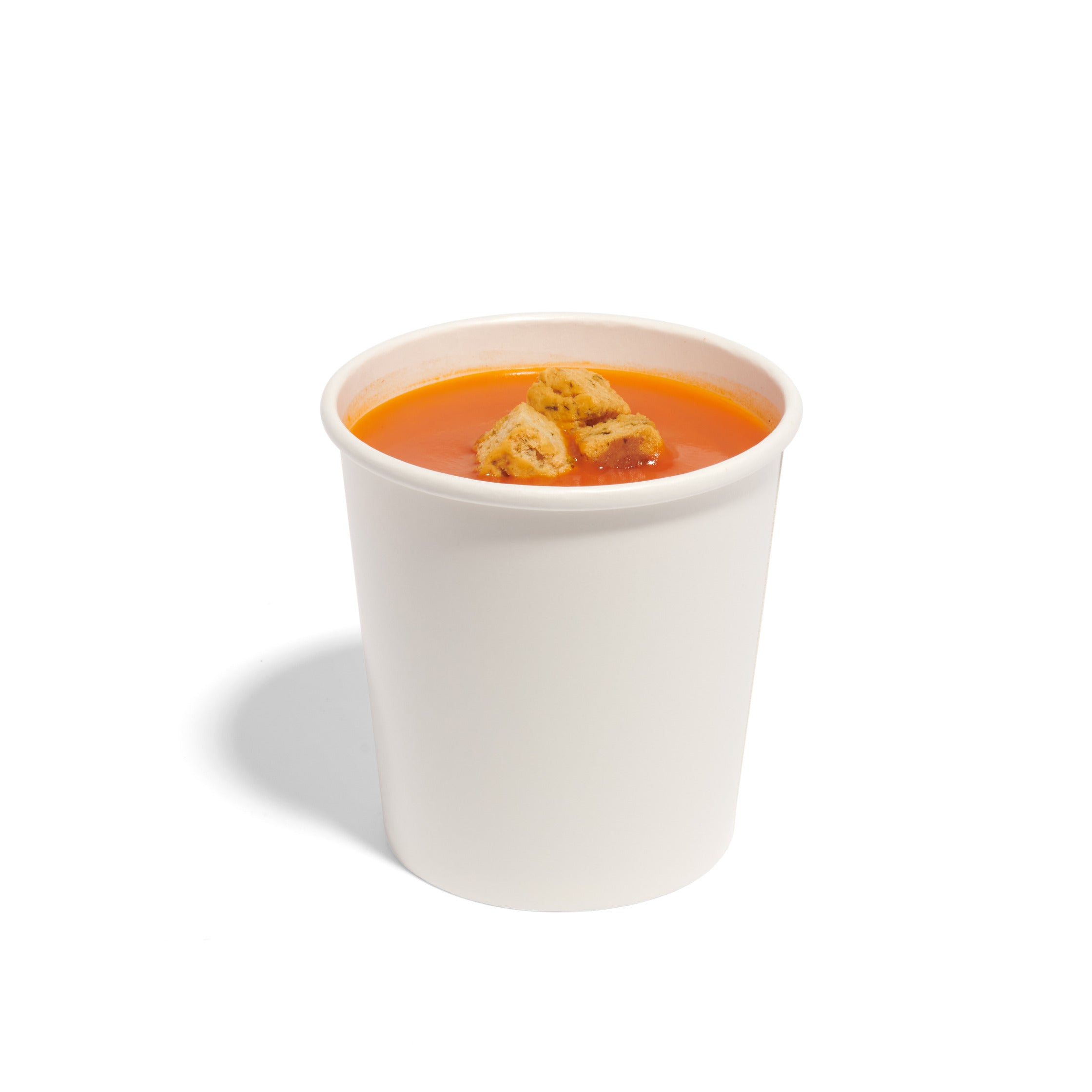 500x 16oz White Paper Food, Soup Container Bowl - Large Takeaway Pots ...